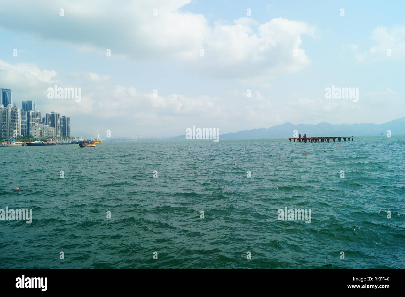 Shenzhen, China: the sea scenery of shekou port Stock Photo - Alamy
