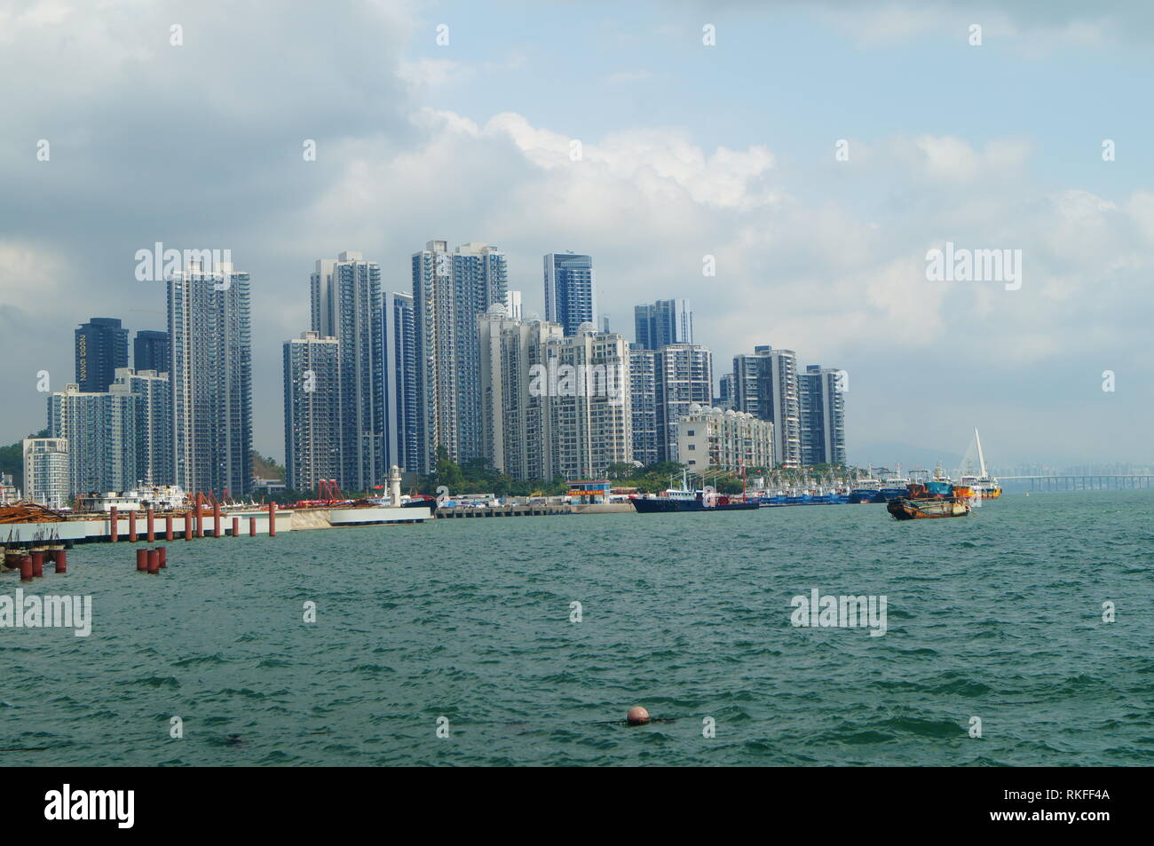 Shenzhen, China: the sea scenery of shekou port Stock Photo - Alamy