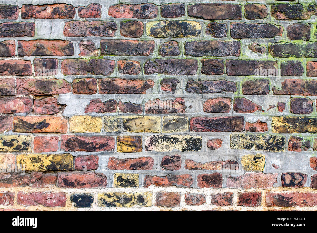 Vintage brick wall pattern background Stock Photo - Alamy