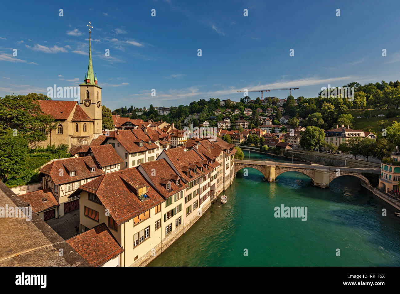 The river Aare flowing through Bern, Switzerland Stock Photo - Alamy