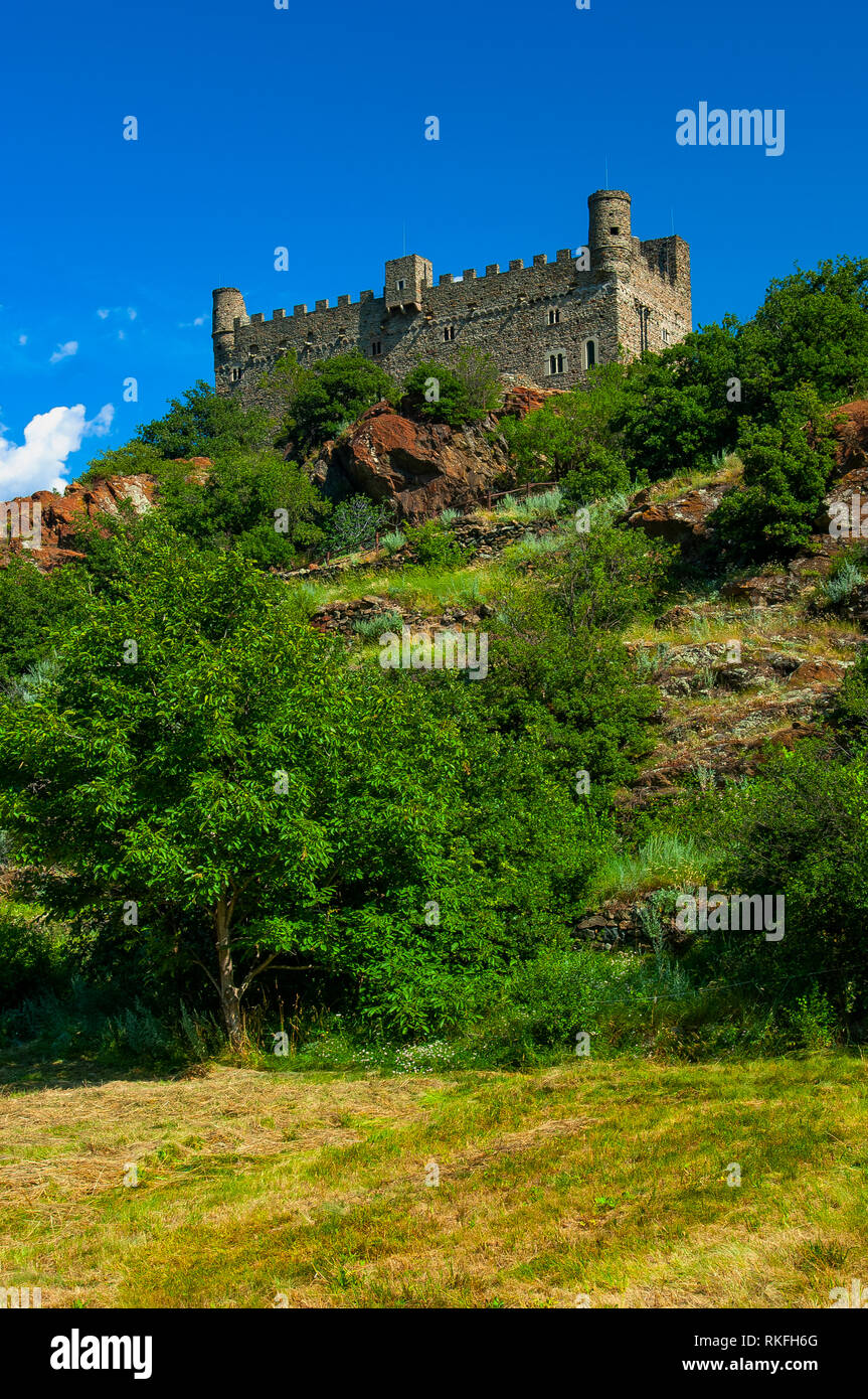 Italy Valle D'Aosta Chatillon Ussel Castle Stock Photo - Alamy
