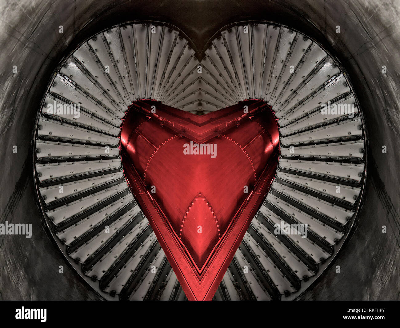 Steel heart hi-res stock photography and images - Alamy