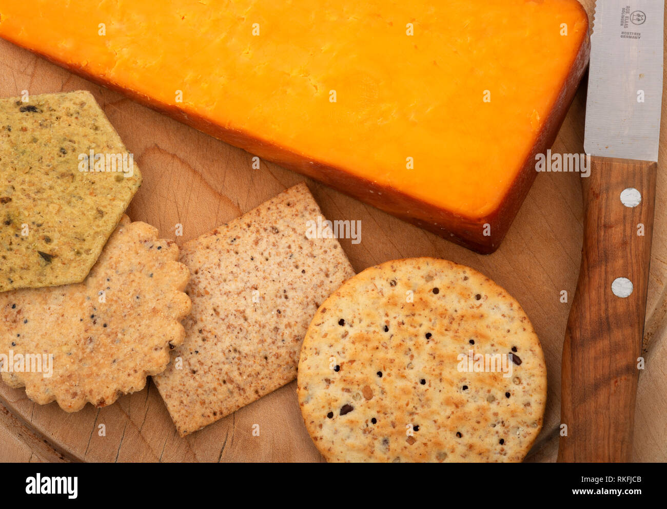 Dorset Red cheddar cheese Stock Photo - Alamy