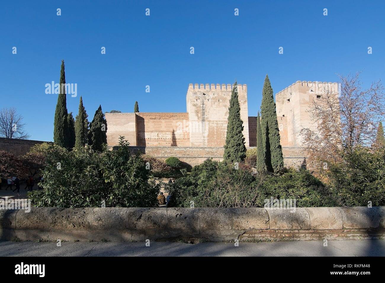 Detail Of The Moorish Architecture Of The Alhambra Stock Photos ...
