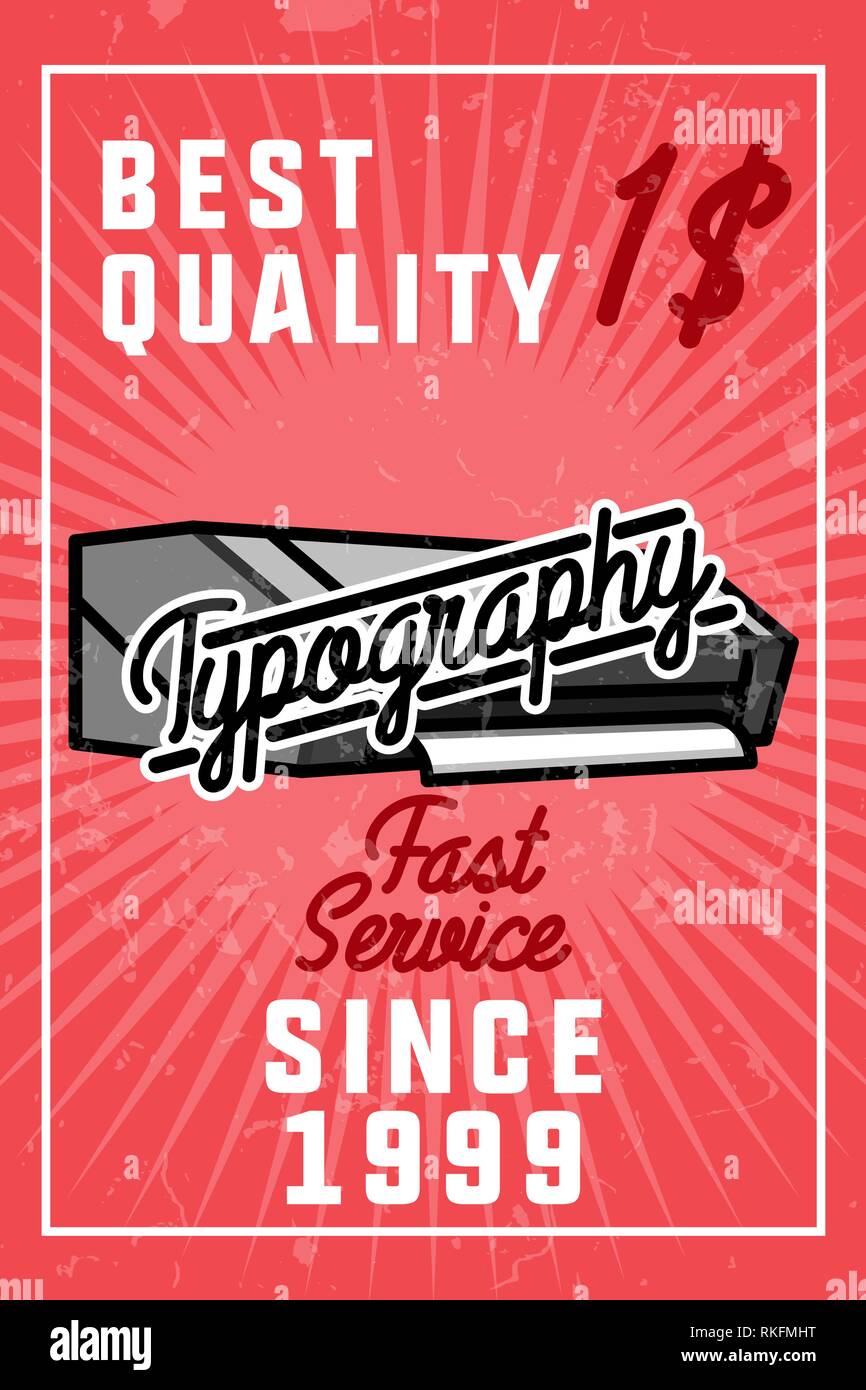 Color vintage typography banner. Vector illustration, EPS 10 Stock ...