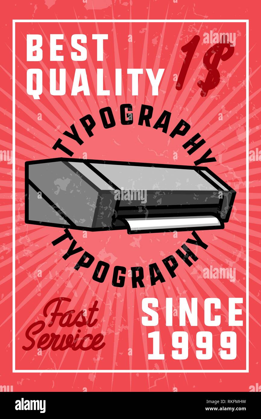 Color vintage typography banner. Vector illustration, EPS 10 Stock ...