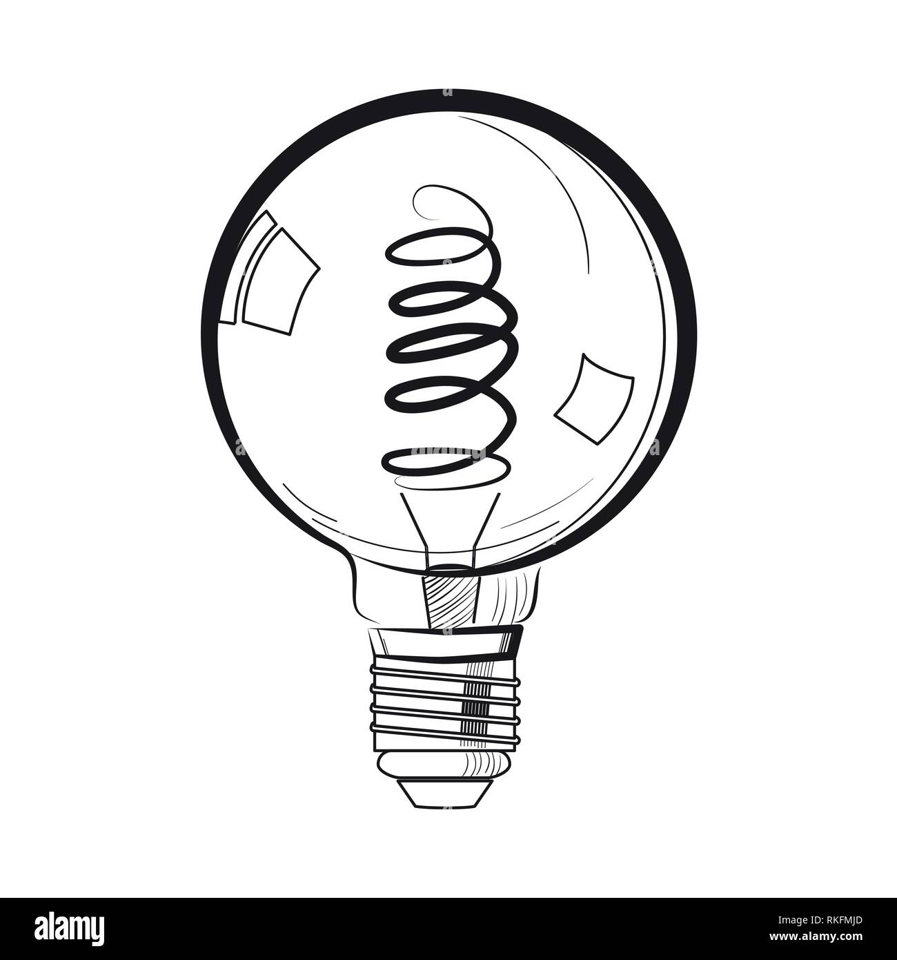 Filament Light Bulb Vector