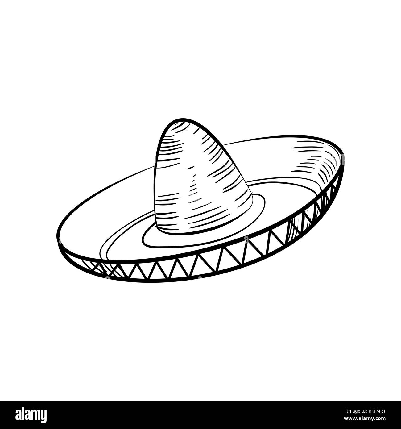Mexican Sombrero Drawing