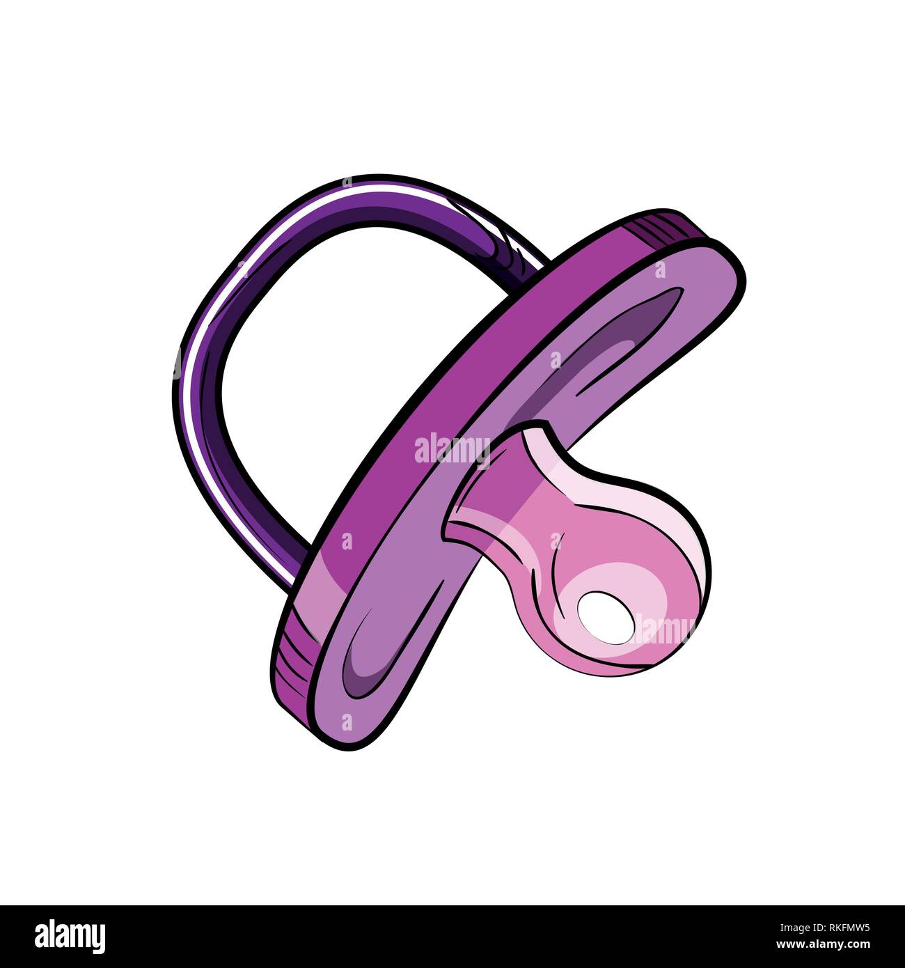 Color Sketch Baby Dummy. Vector illustration EPS 10 Stock Vector Image ...