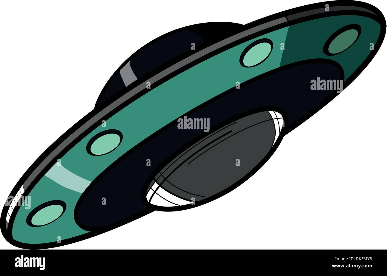 Color Sketch UFO. Vector illustration EPS 10 Stock Vector Image & Art ...