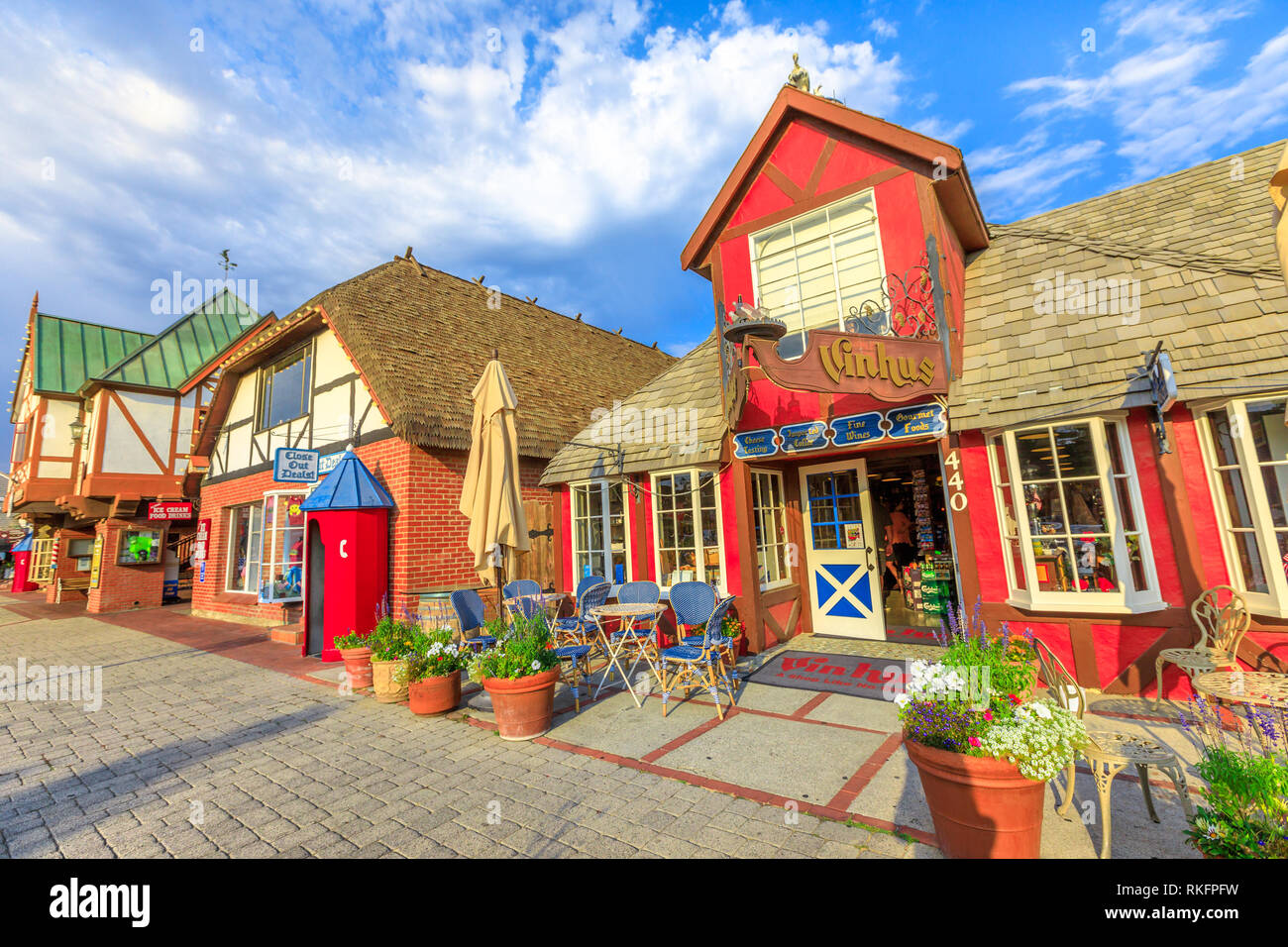Solvang, California, United States - August 10, 2018: gift shop at ...