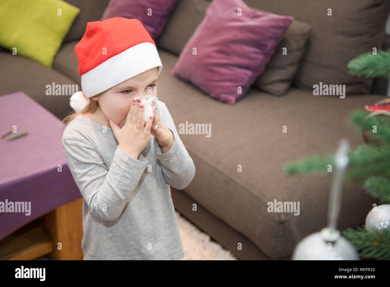 Blow handkerchief sniffing nose hi-res stock photography and images - Alamy