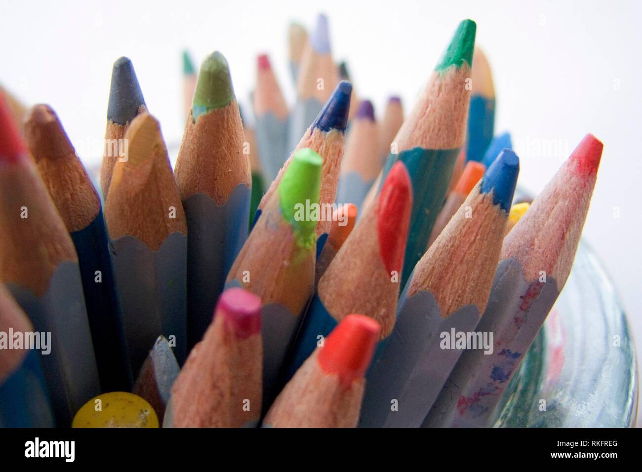 Colouring pencil pot hi-res stock photography and images - Alamy