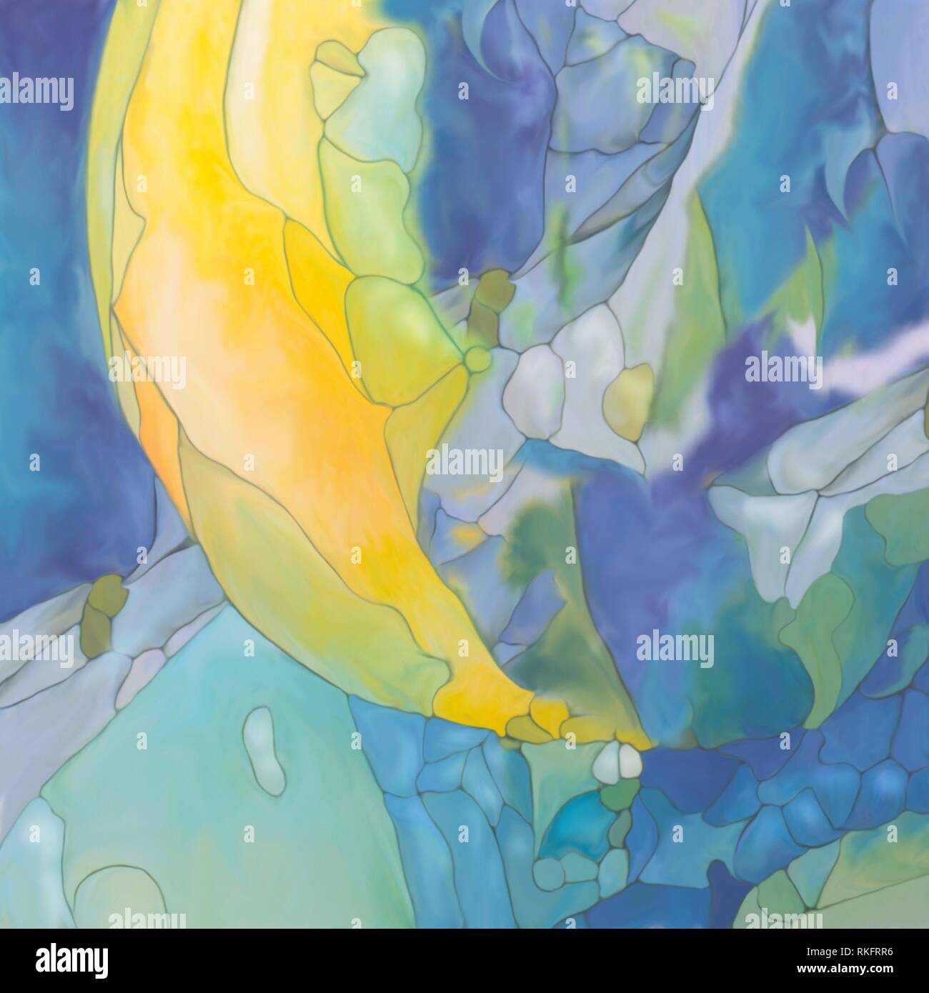 Abstract yellow landscape hi-res stock photography and images - Alamy