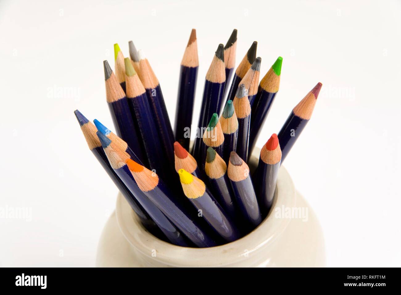 Colouring pencil pot hi-res stock photography and images - Alamy