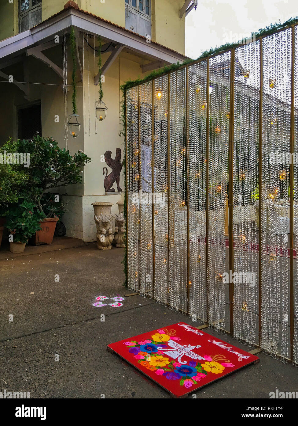 08-02-2019 rangoli decoration for Navjote ceremony -a Parsi ...