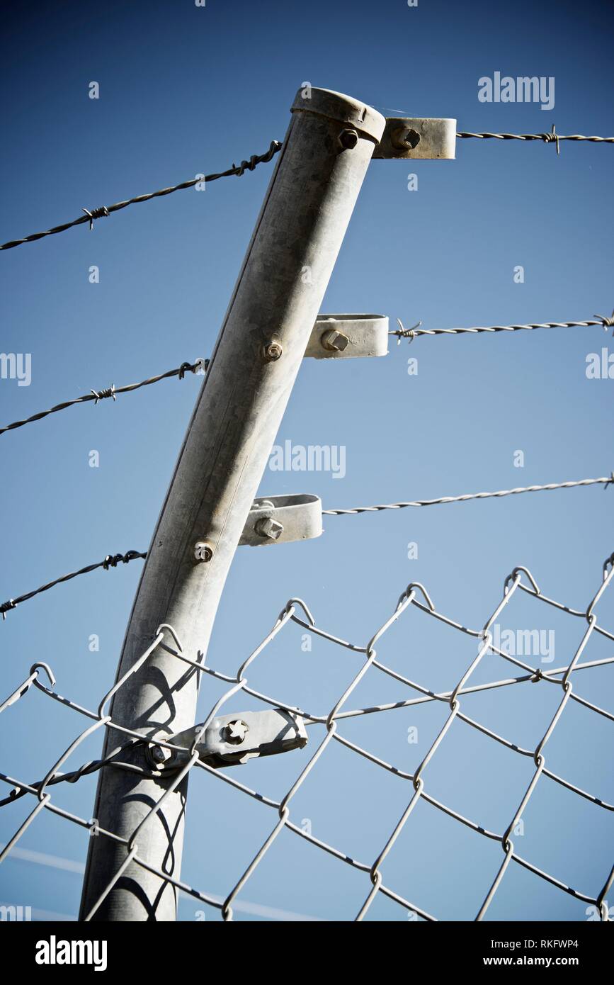 Border europe barrier spain hi-res stock photography and images - Alamy