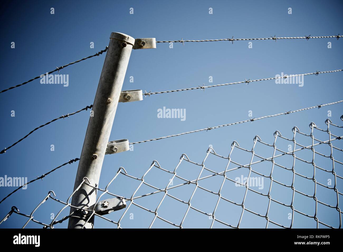 Border europe barrier spain hi-res stock photography and images - Alamy
