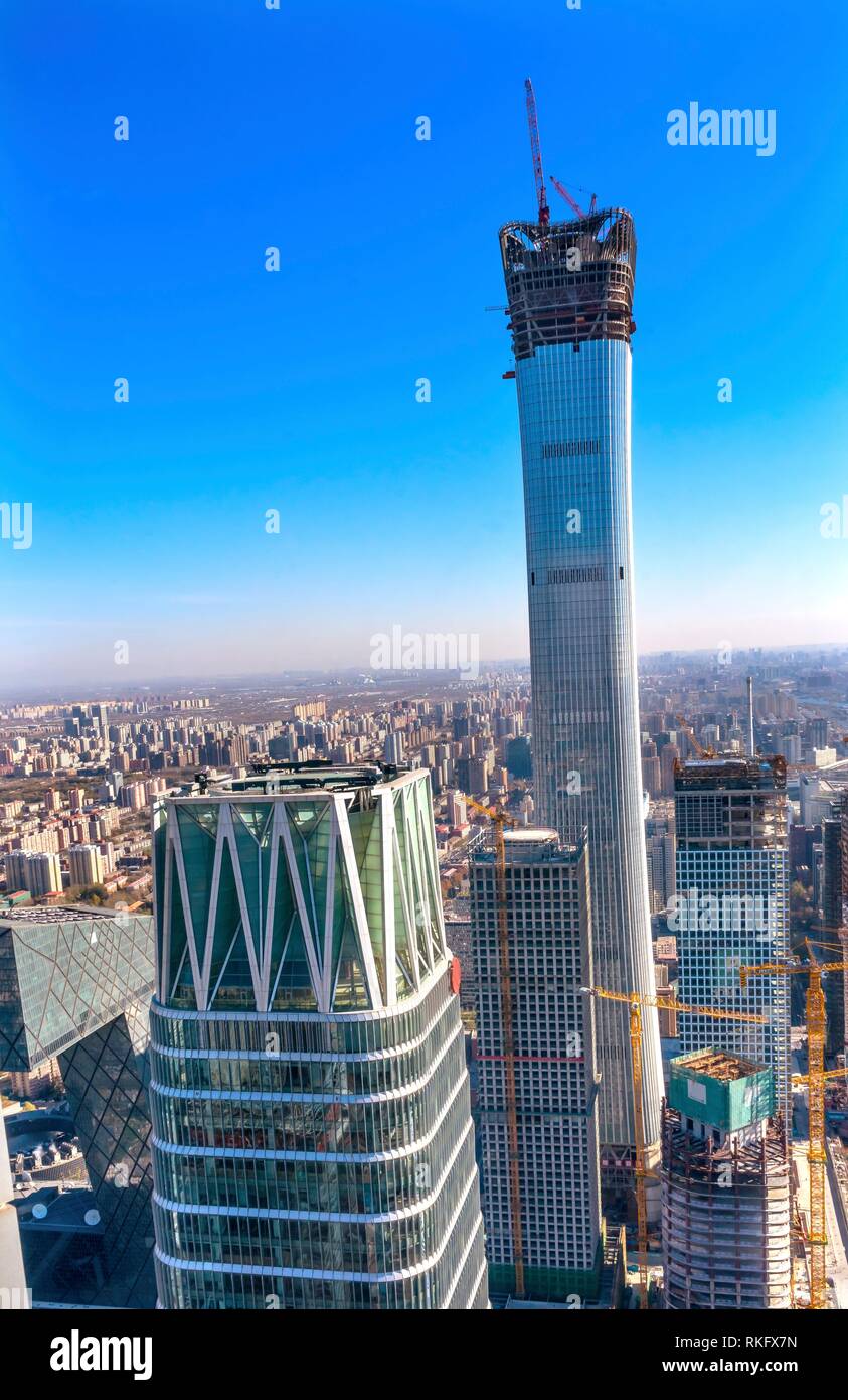 Beijing city world trade center hi-res stock photography and images - Alamy