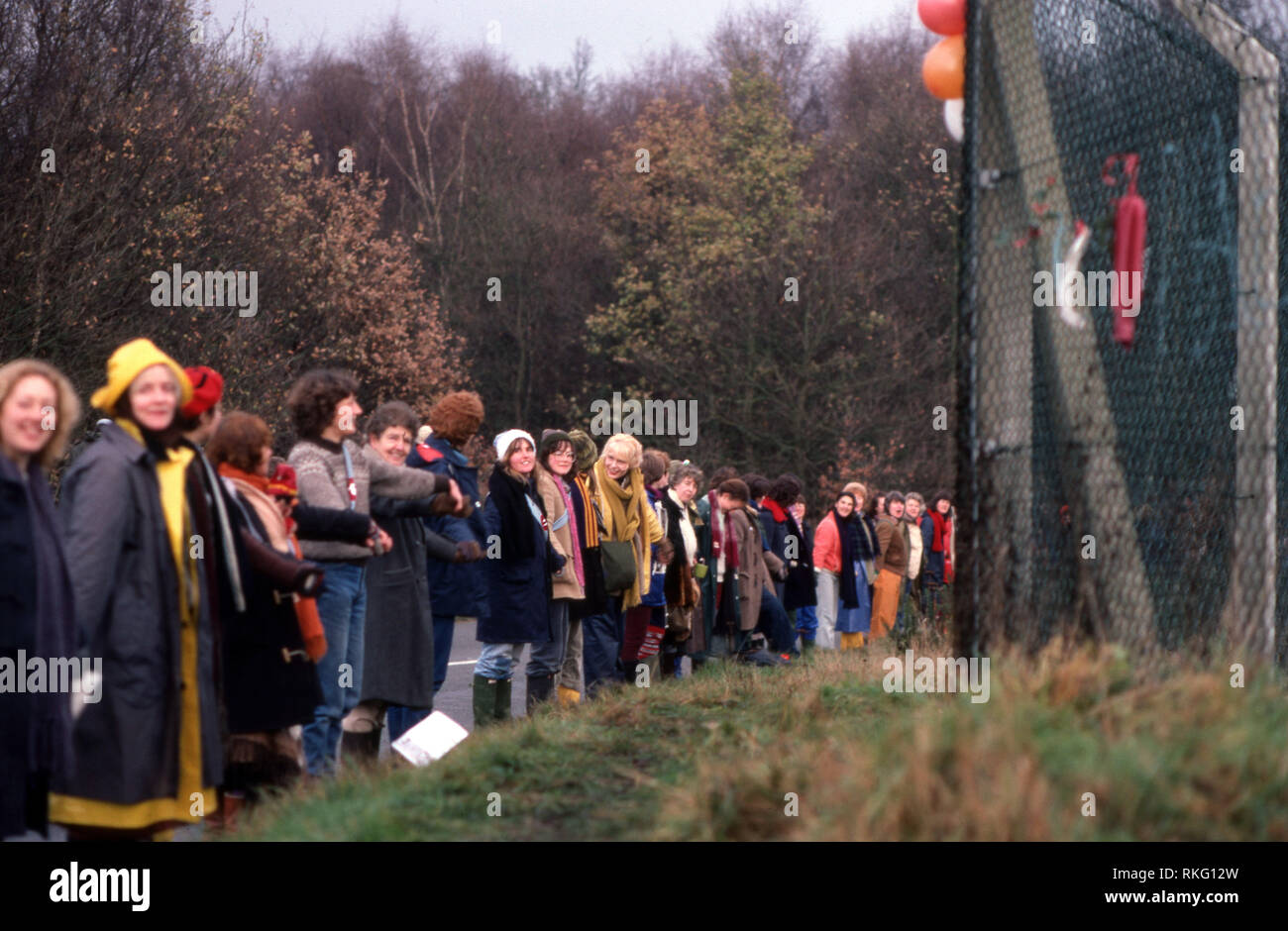Greenham Common Women's Peace Camp Stock Photo - Alamy