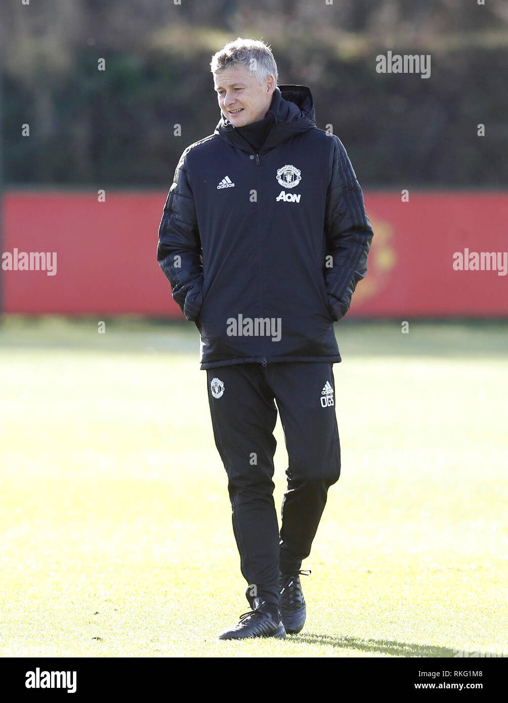 Manchester United caretaker manager Ole Gunnar Solskjaer during the ...