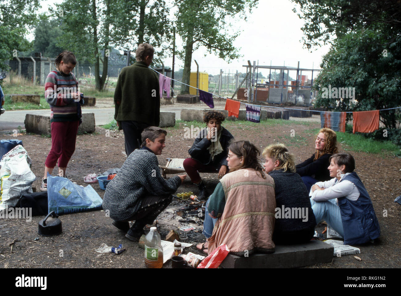 Greenham Common Women's Peace Camp Stock Photo - Alamy