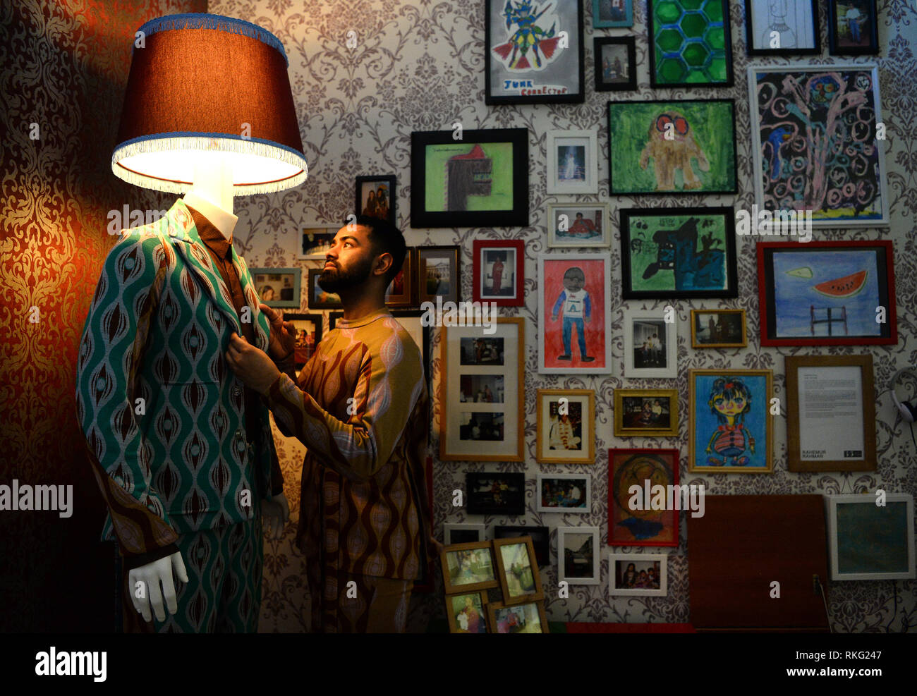 Rahemur rahman with his installation made in bangladesh hi-res stock ...