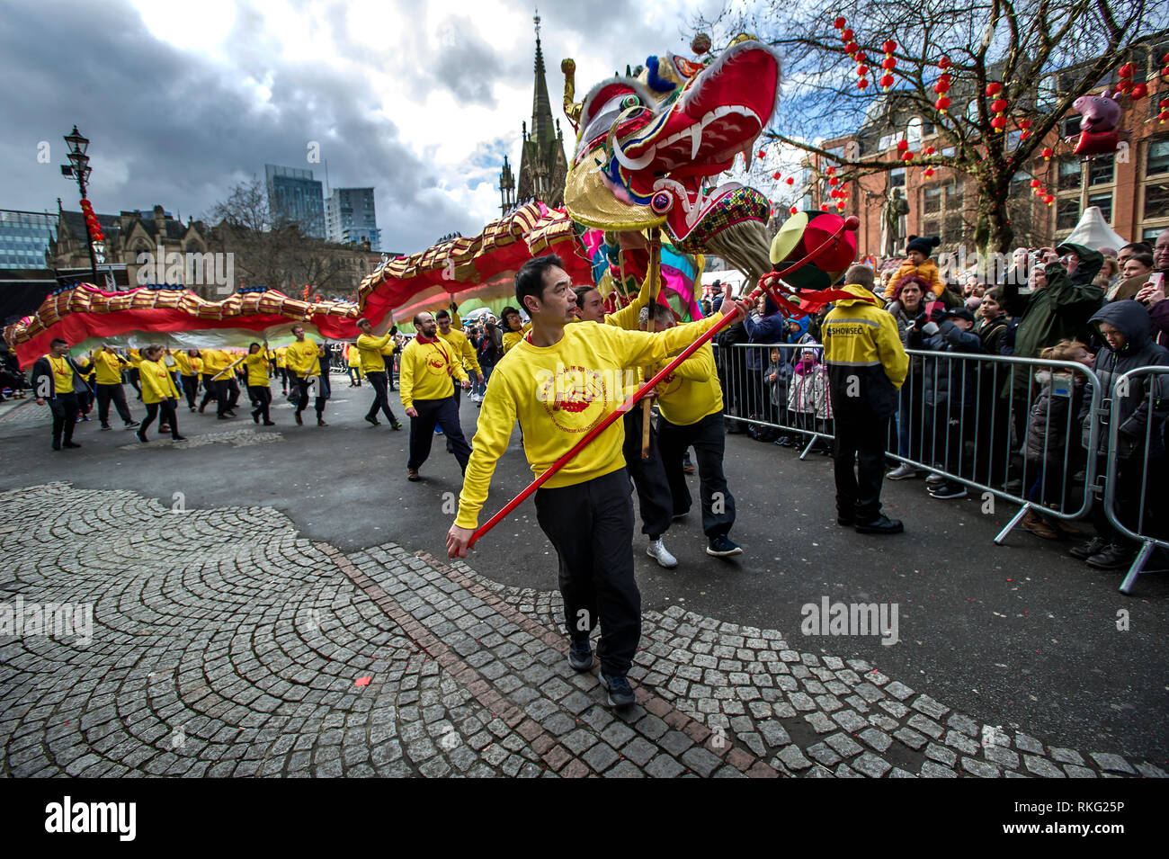 The annual Dragon Parade through the streets of Manchester, UK, to ...