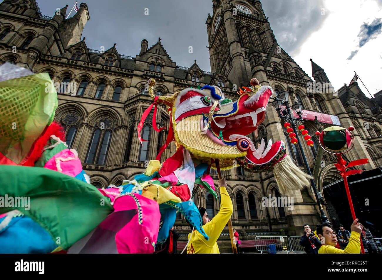 The annual Dragon Parade through the streets of Manchester, UK, to ...