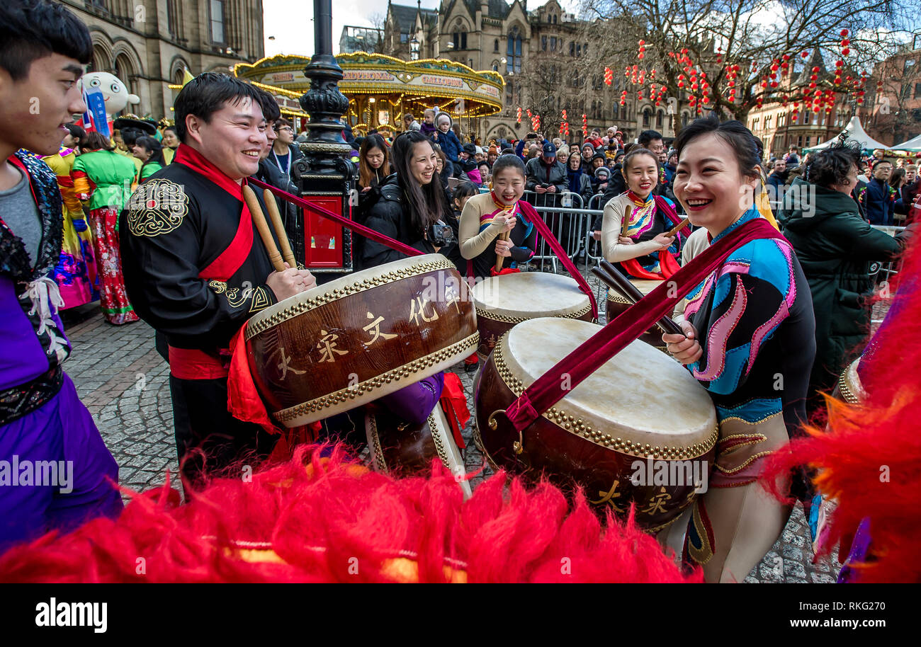 The annual Dragon Parade through the streets of Manchester, UK, to ...