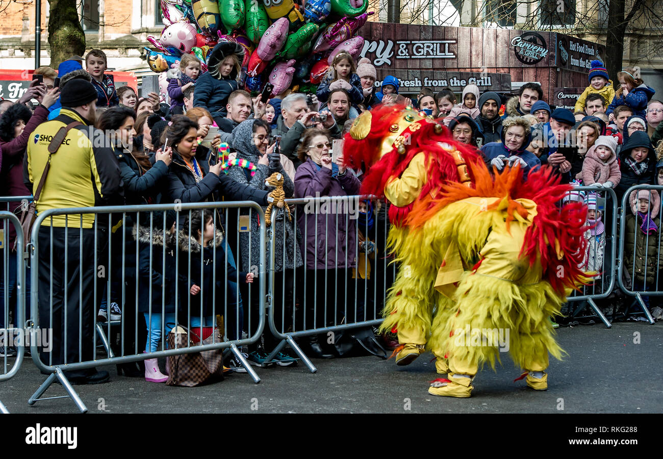 The annual Dragon Parade through the streets of Manchester, UK, to ...