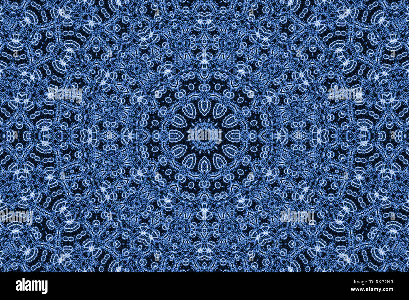 Abstract blue ornamental background Stock Photo - Alamy