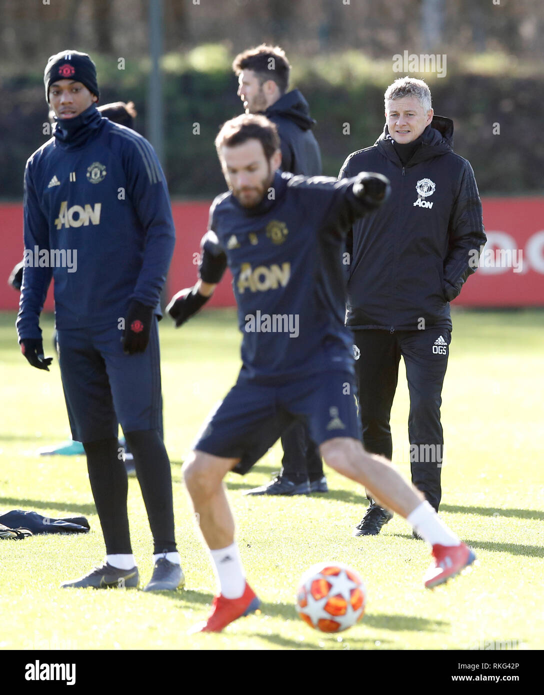 Manchester United caretaker manager Ole Gunnar Solskjaer during the ...