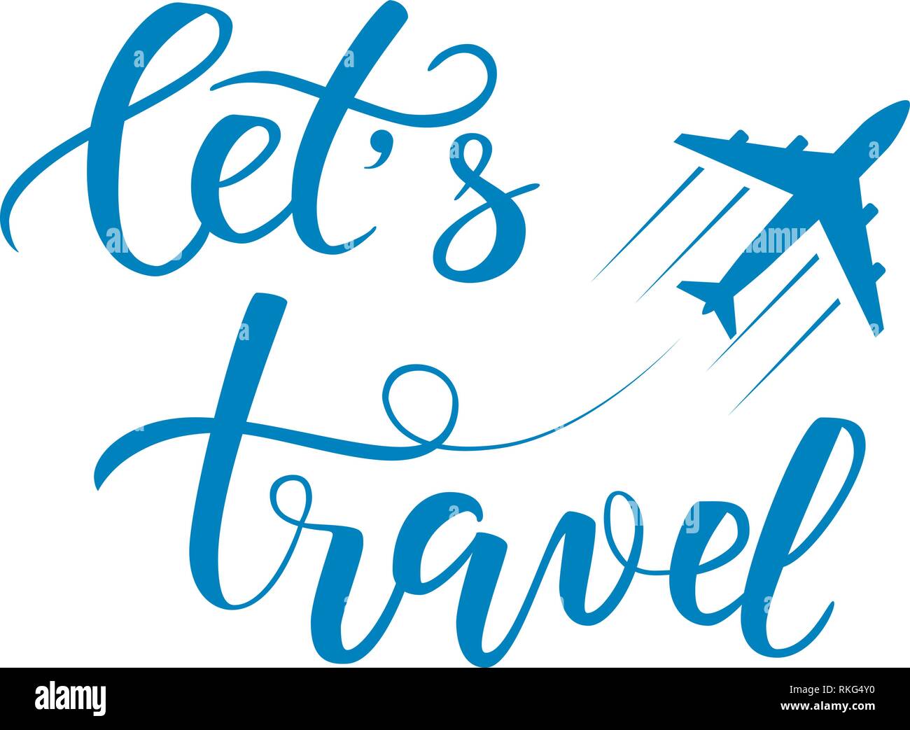 Let travel Stock Vector Images - Alamy