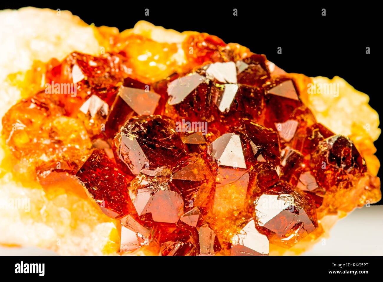 Garnet, closeup of the gemstone Stock Photo - Alamy