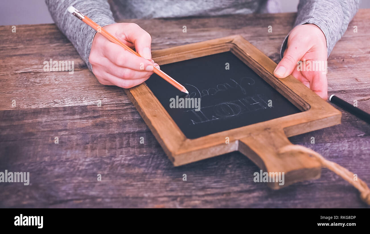 Step by step. Writing chalk board sign-Hot Chocolate Bar- for hot ...