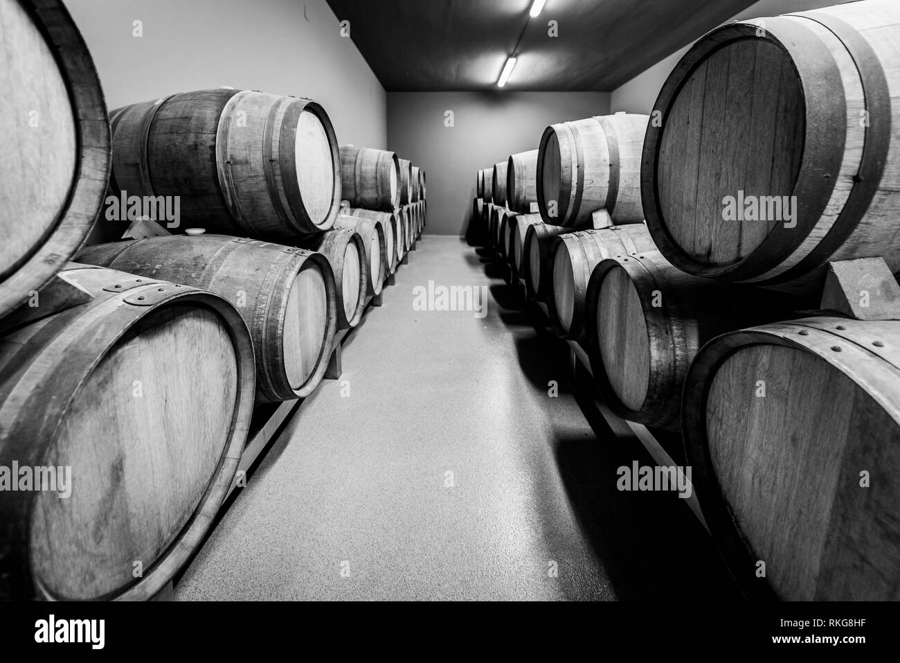 New production facility and the old factory Black and White Stock ...