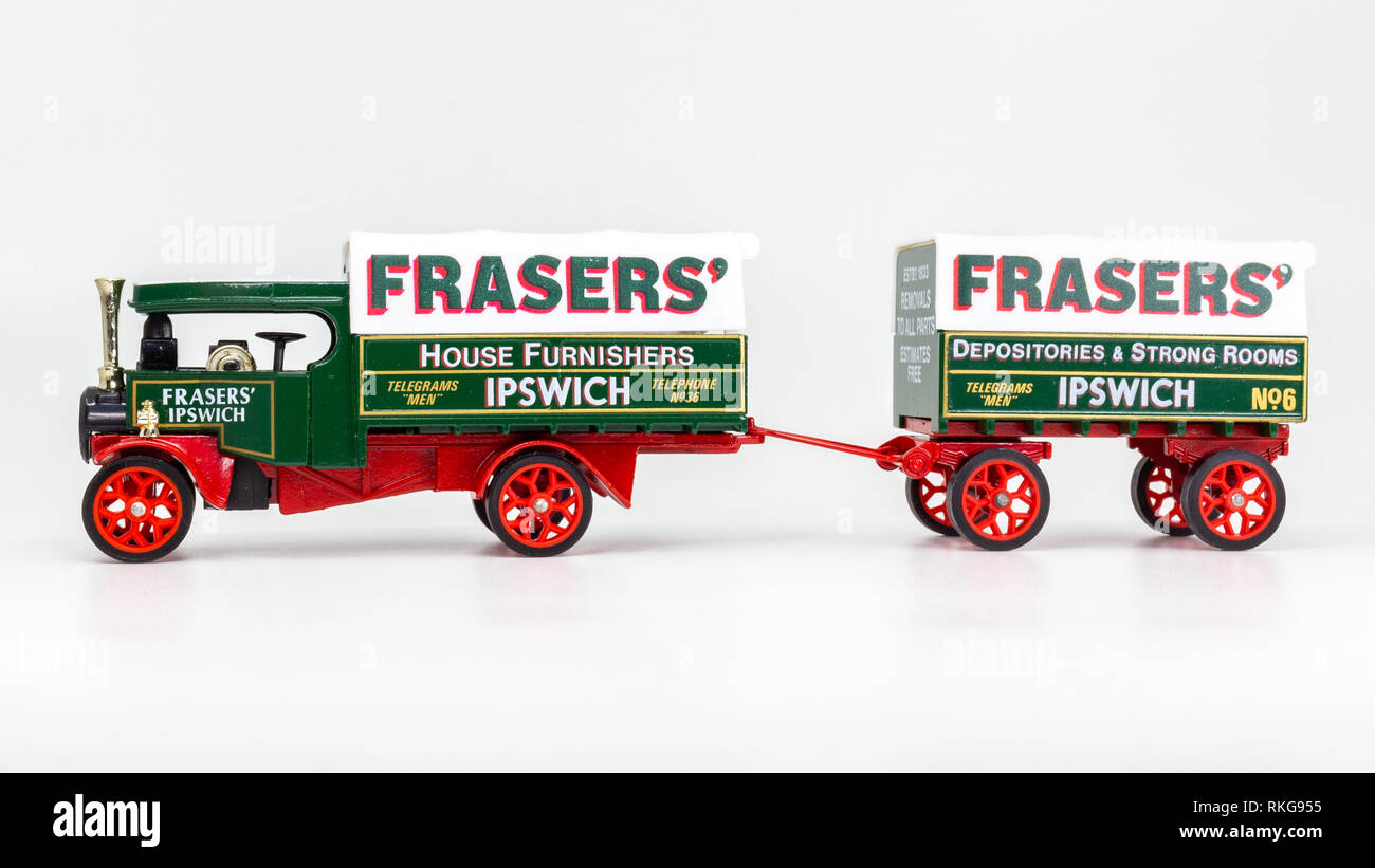 Matchbox Models of Yesteryear Y-27 Foden Steam Wagon with trailer 1922 ...