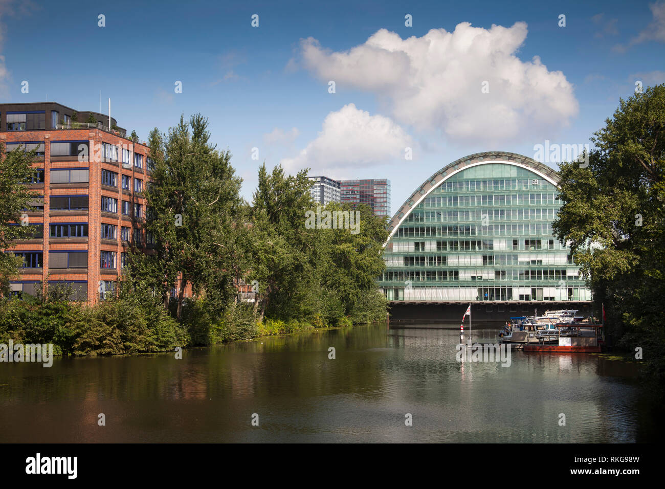 Modern office building Berliner Bogen, Hamburg, Germany, Europe Stock ...