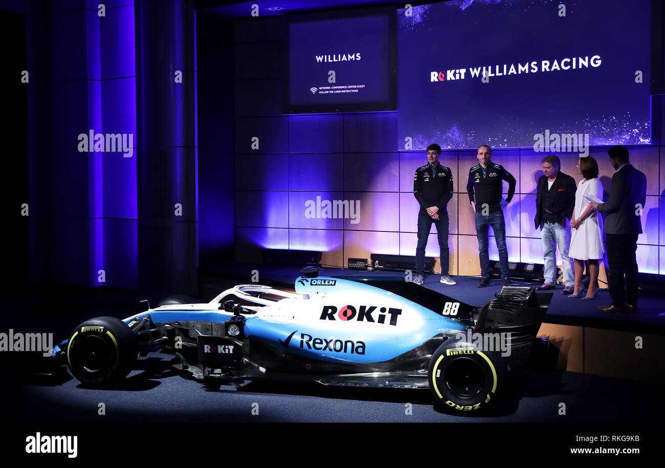 Unveiling of the new livery FW42 with drivers George Russell and Robert ...