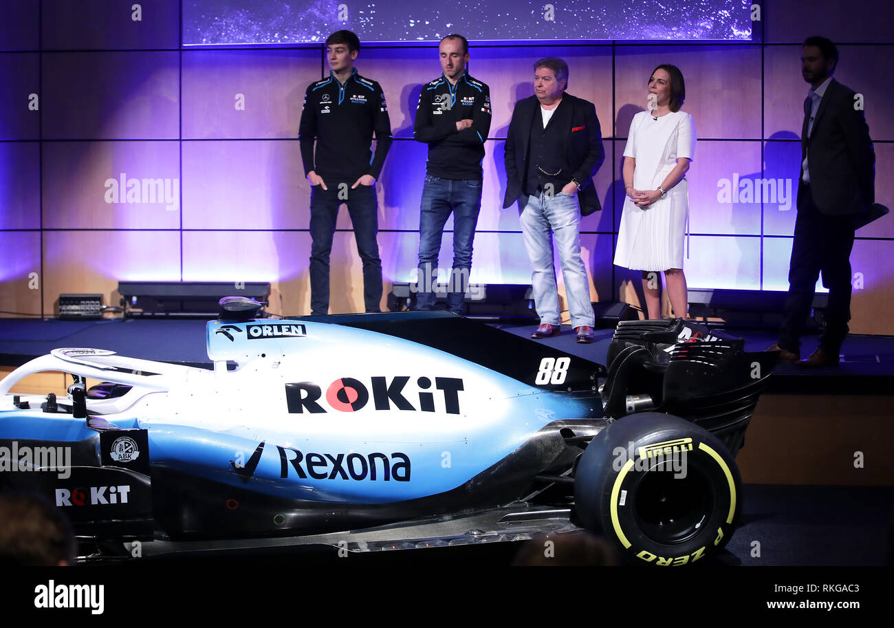 Unveiling of the new livery FW42 with drivers George Russell (left) and ...