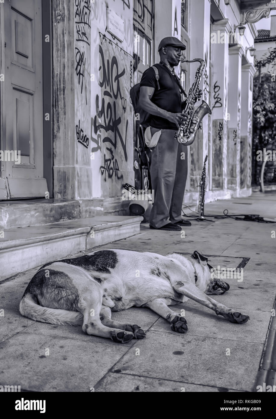 Greece - Athens (acropolis street Stock Photo - Alamy
