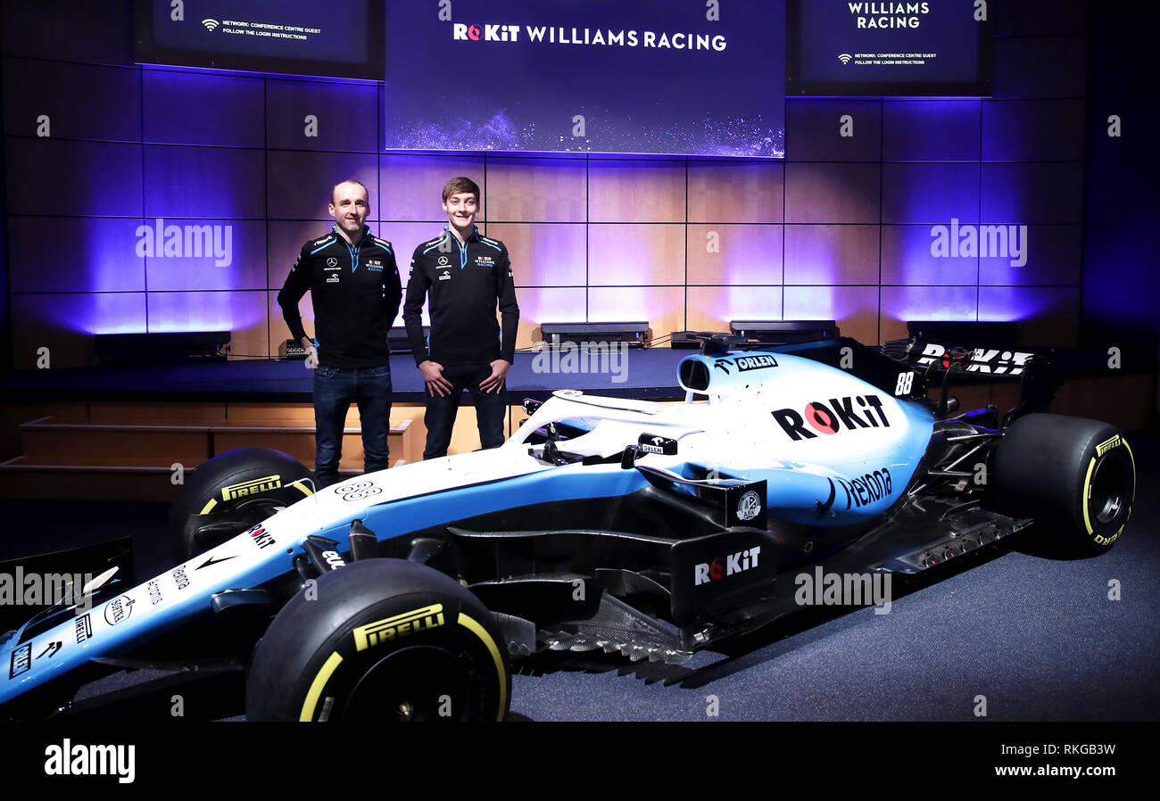 Unveiling of the new livery FW42 with drivers George Russell and Robert ...