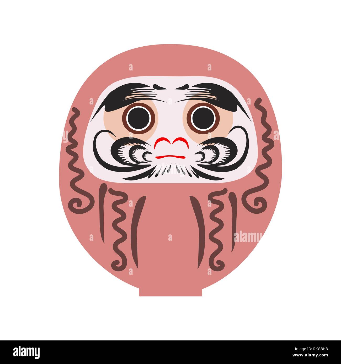 Daruma - Japanese traditional doll. Roly-poly toy. The annual new year ...