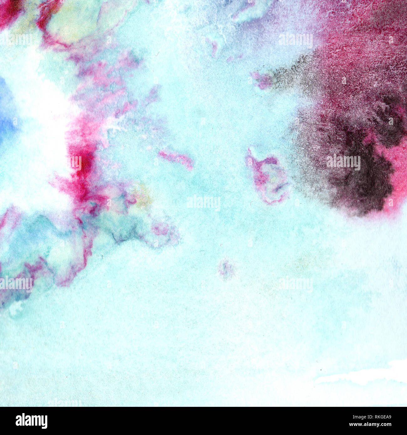 Abstract watercolor paper splash shapes isolated drawing. Illustration ...