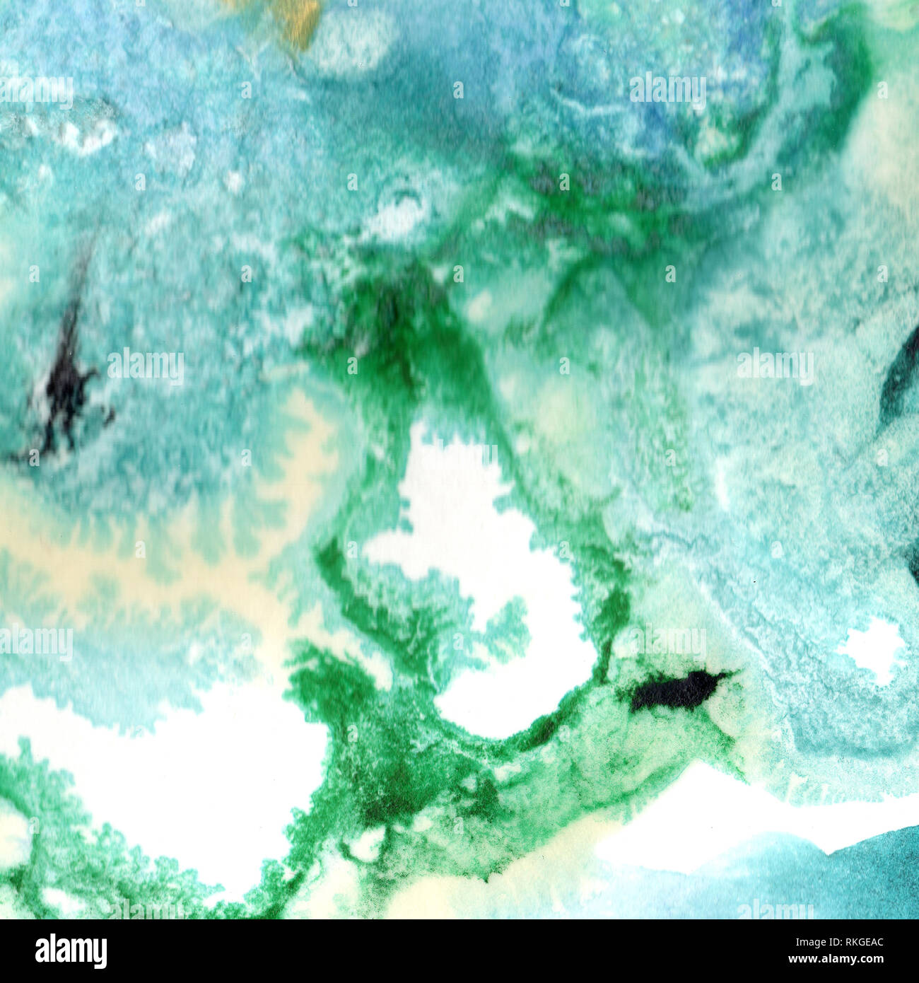 Abstract watercolor paper splash shapes isolated drawing. Illustration ...