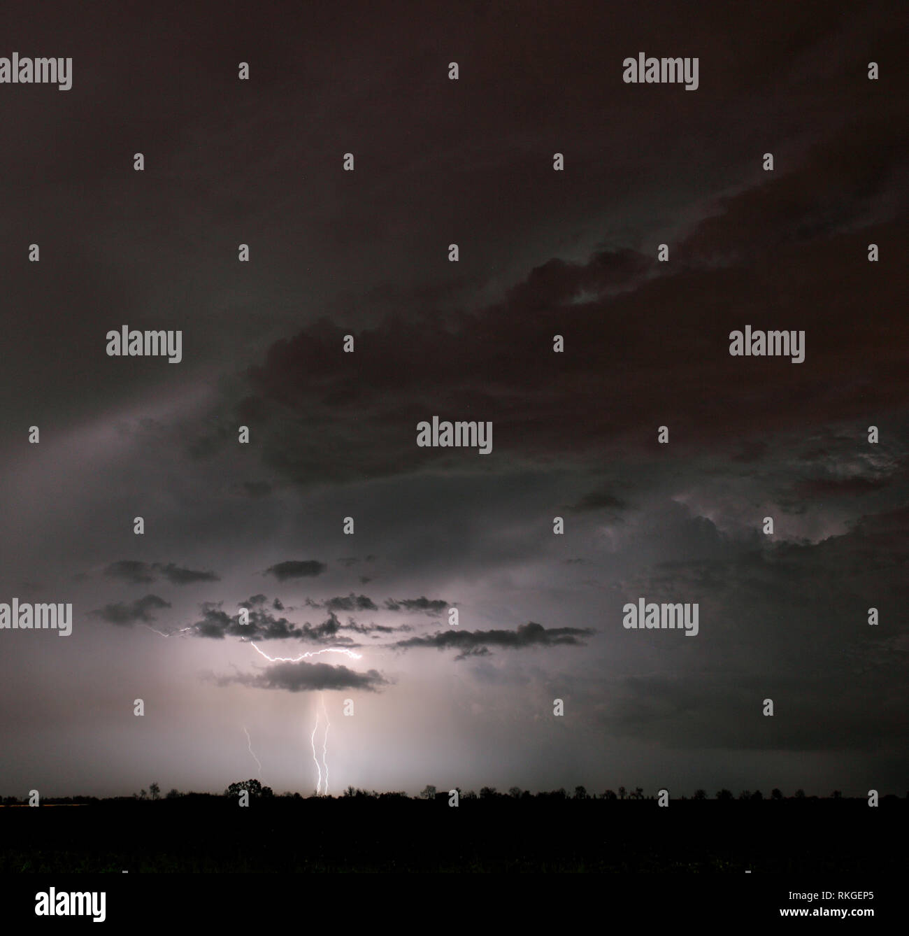 Lightning bolt and storm Stock Photo - Alamy