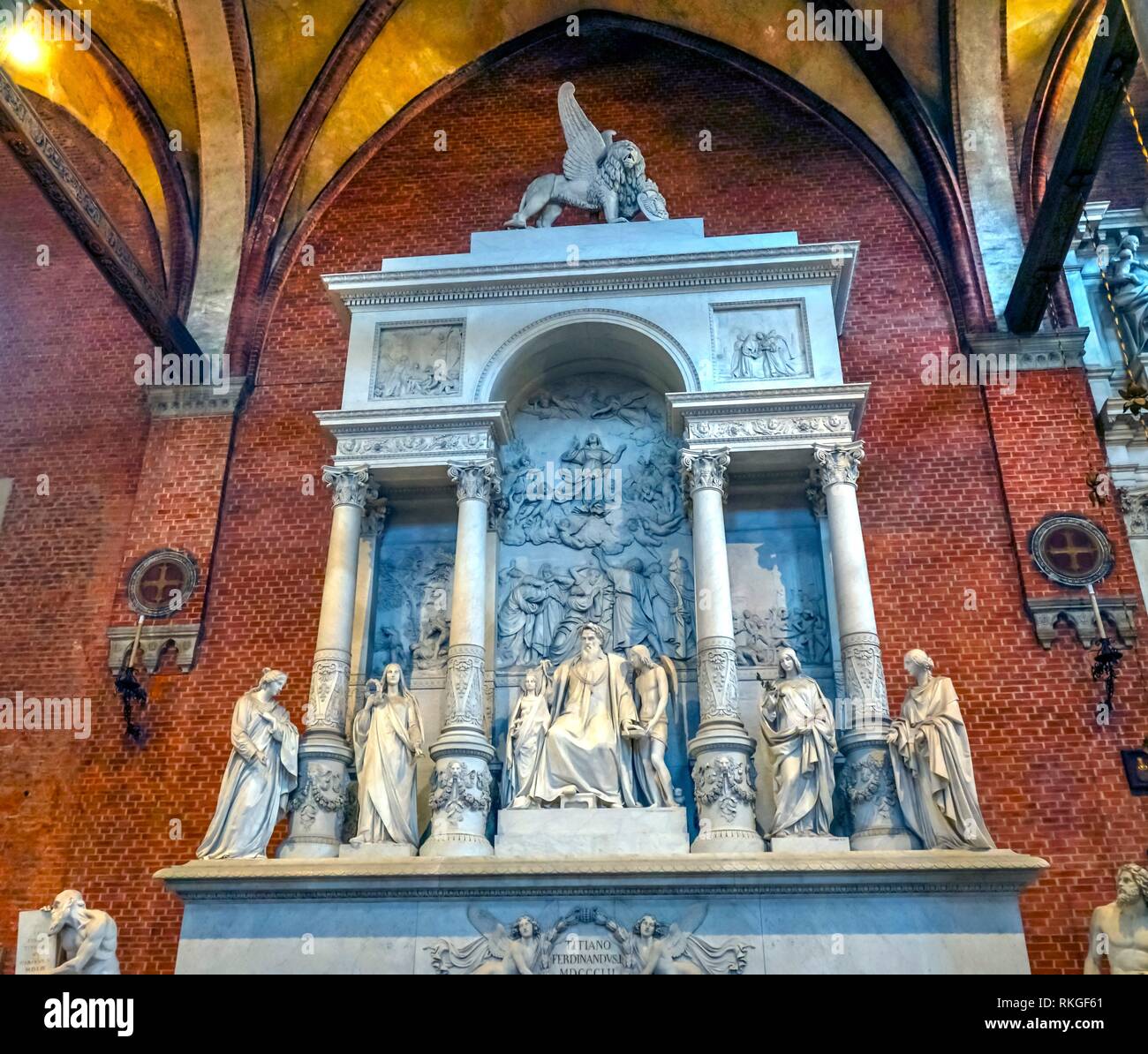 Frari church venice tomb hi-res stock photography and images - Alamy