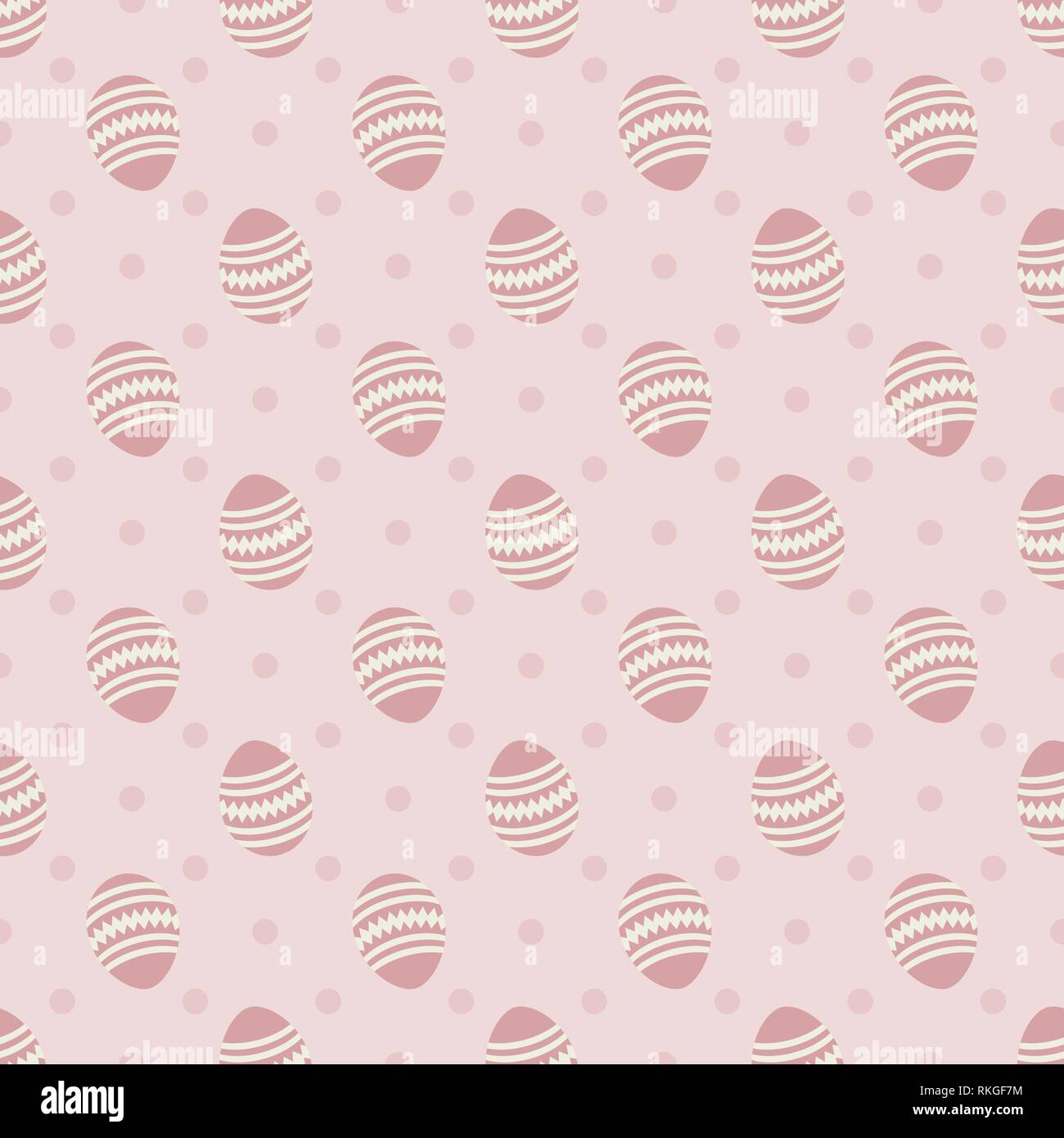 Vector seamless pattern with Easter eggs. Happy Easter. Festive ...