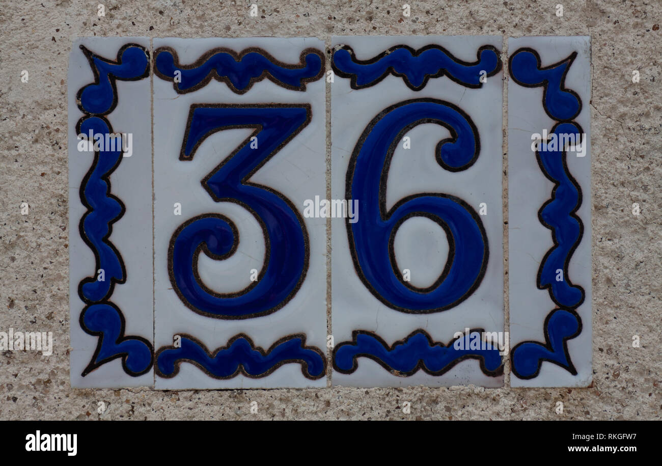 House number 36 hi-res stock photography and images - Alamy